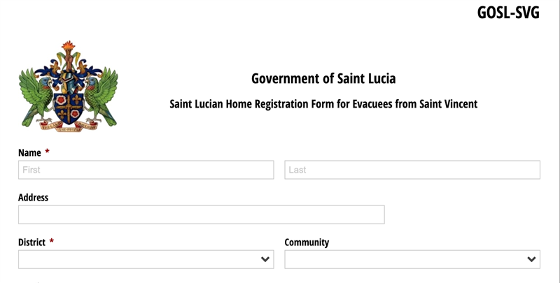 Web Portal of the Government of Saint Lucia